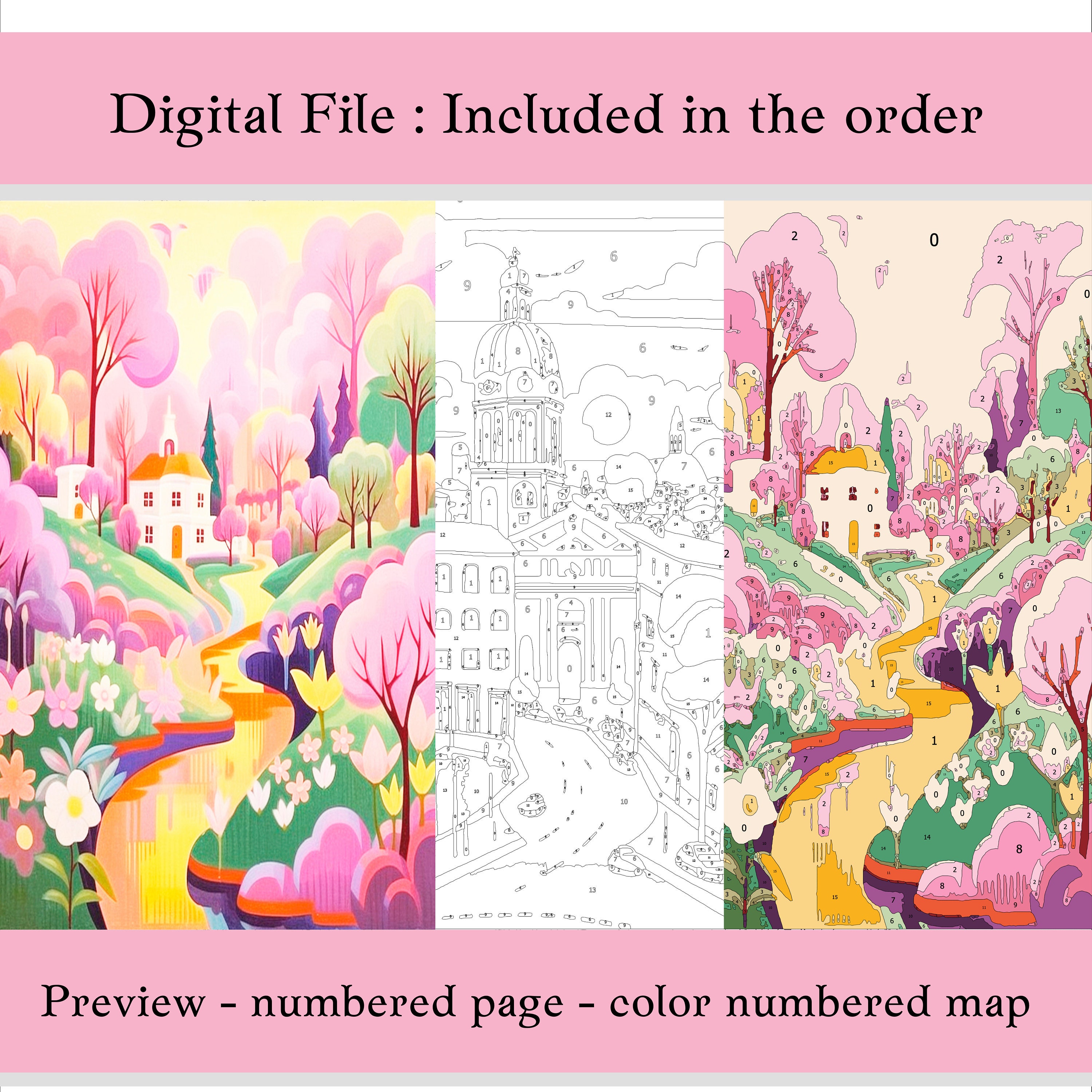 Color by Number for Adultpaint by Number Printable10 - Etsy