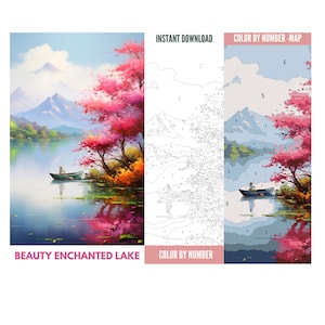 Color by Number for Adult,paint by Number Printable,10 Enchanted ...