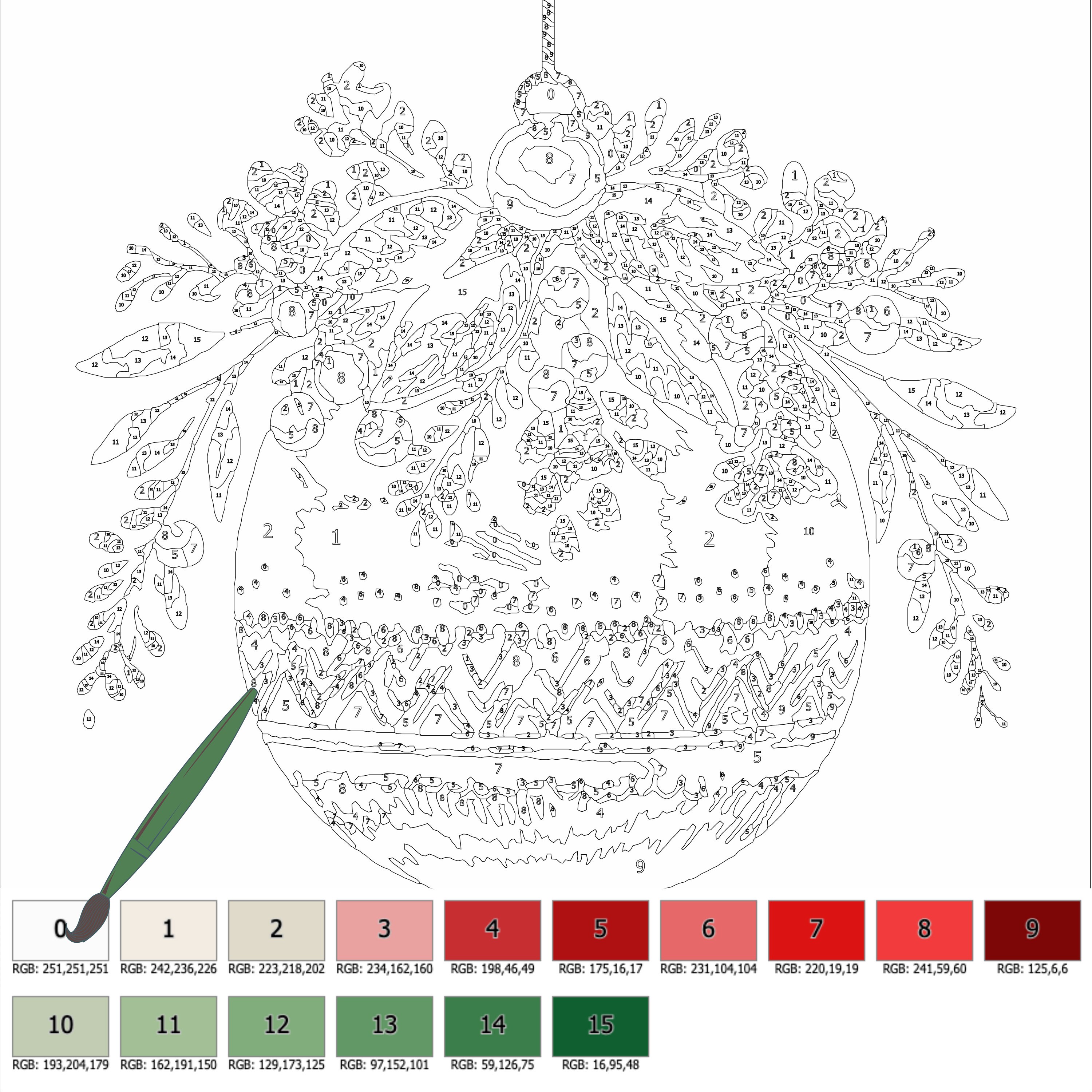Color by Number for Adult Paint by Number Printable - Etsy