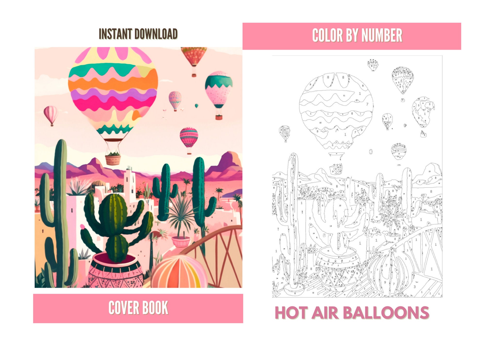 Color by Number for Adultpaint by Number Printable5 Bohemian - Etsy