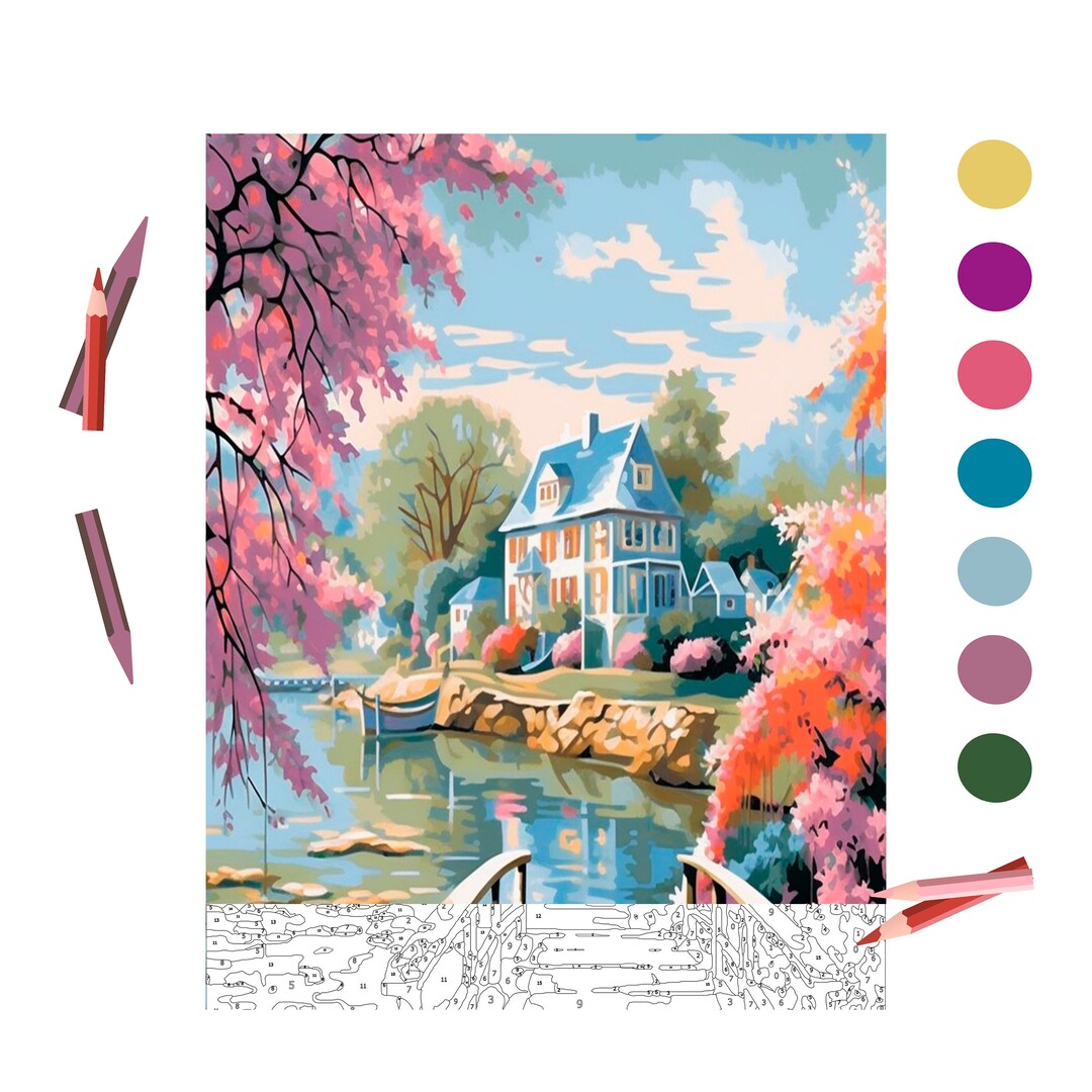 Color by Number for Adult, Paint by Number Printable,beautiful ...