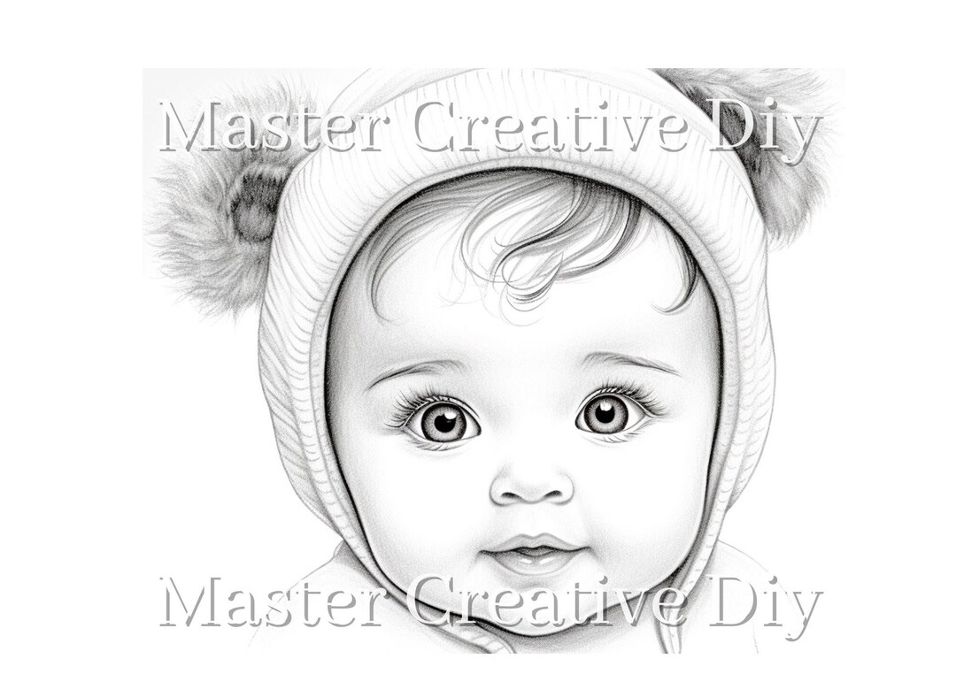 Coloring Pages for Adult,printable Greyscale Coloring Book Sheets, Cute ...