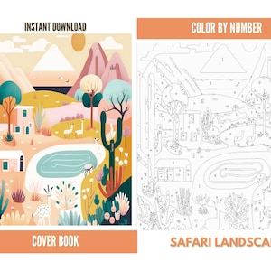 Color by Number for Adult,paint by Number Printable,5 Bohemian Style ...