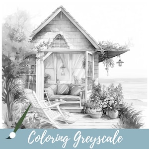 Color by Number for Adult, Paint by Number Printable, Paradise Beach 2 ...