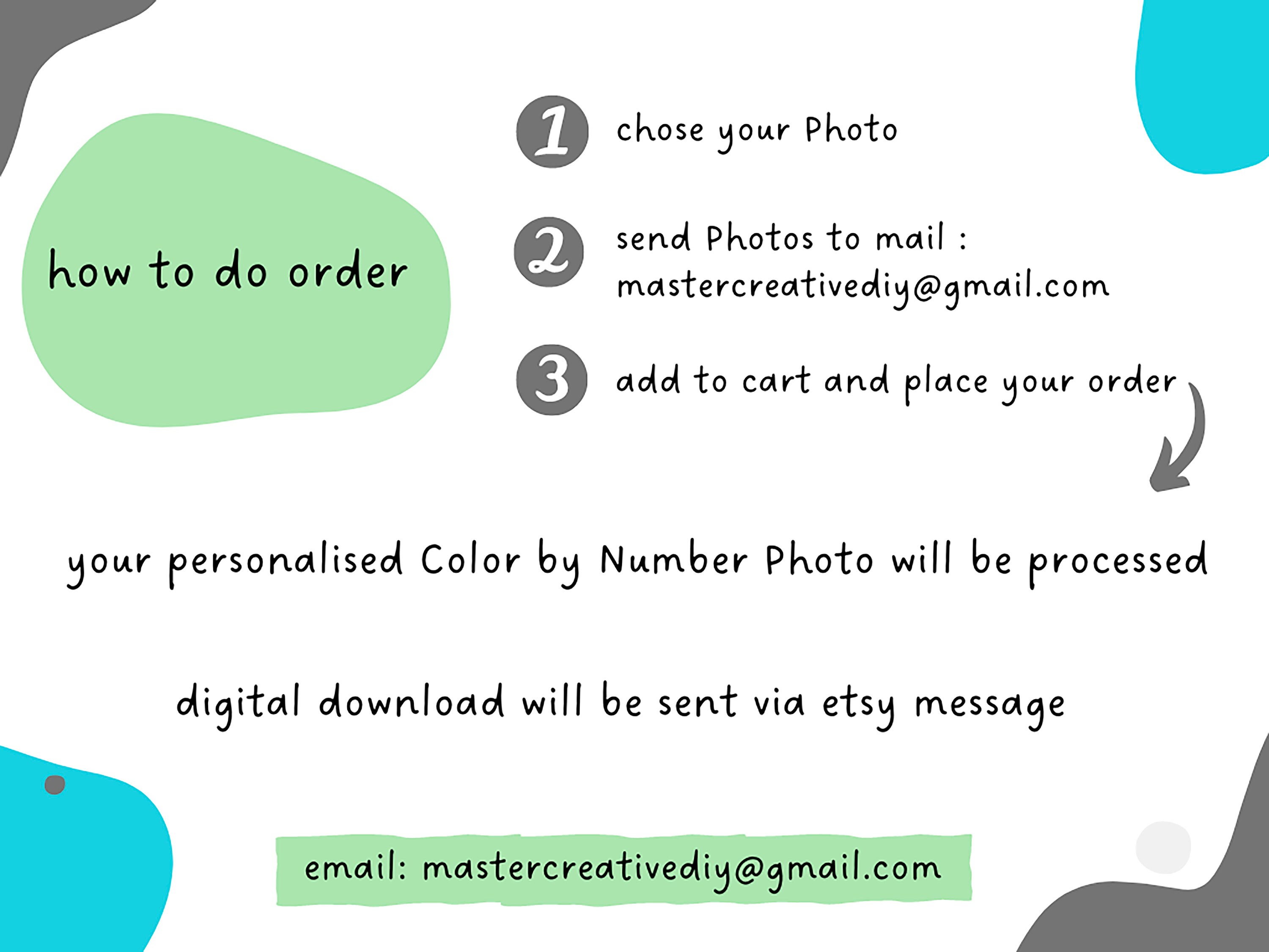 Custom Your Photo in a Color by Number Adult, Personalised Your Photo ...