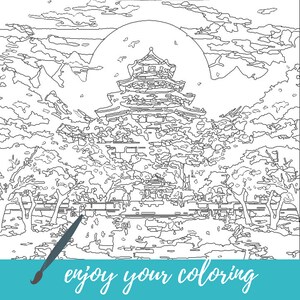 Color by Number for Adult, Paint by Number Printable, Japanese ...