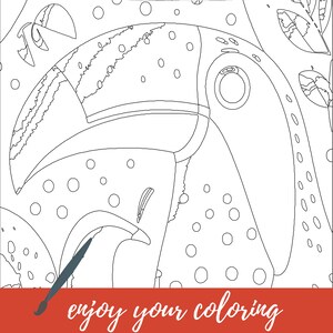 Color by Number for Adult, Paint by Number Printable,colorful Toucan ...