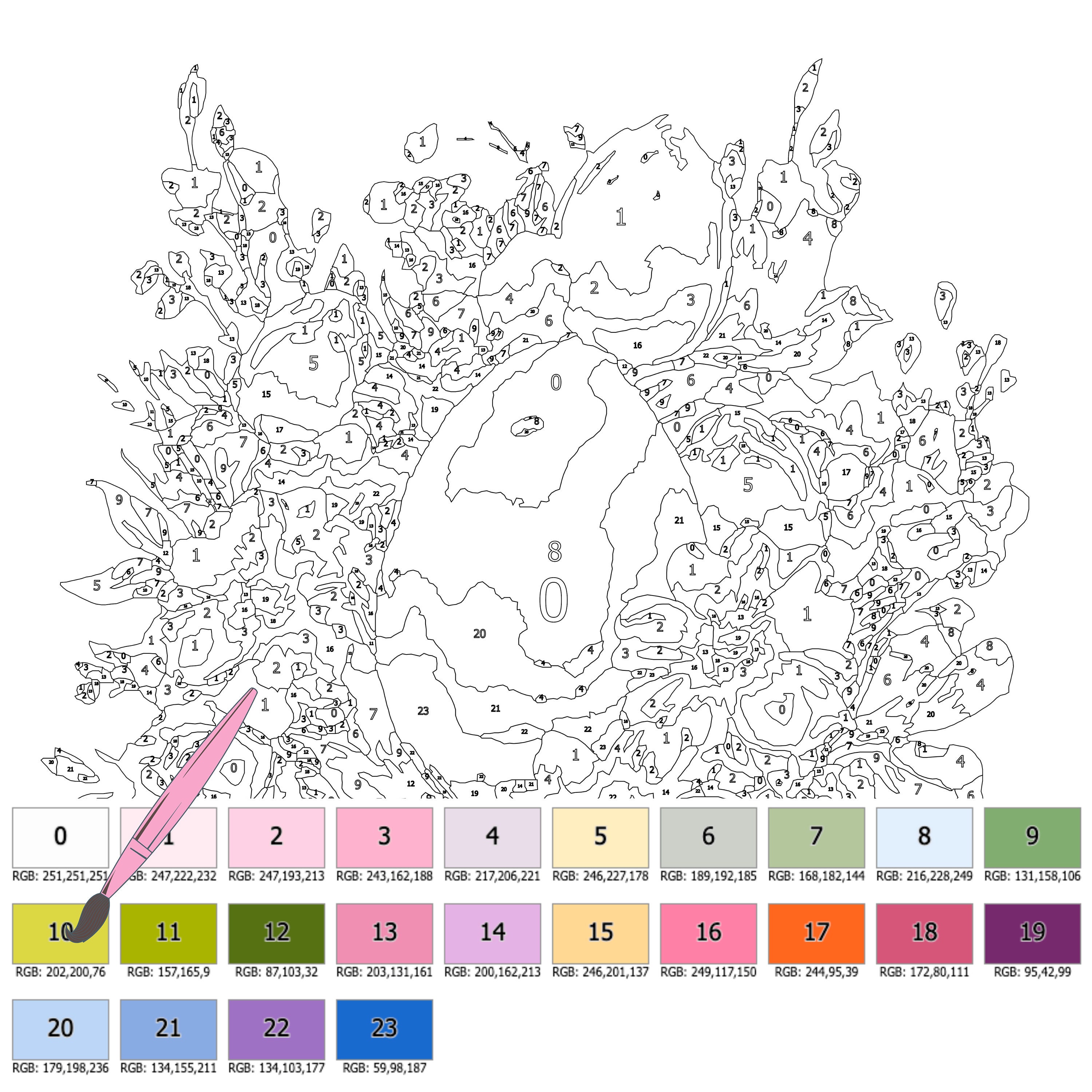 Color by Number for Adult, Paint by Number Printable,easter Decoration ...
