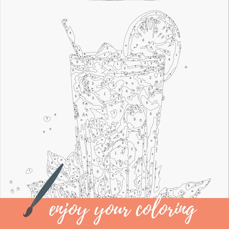 Color by Number for Adultpaint by Number Printable - Etsy