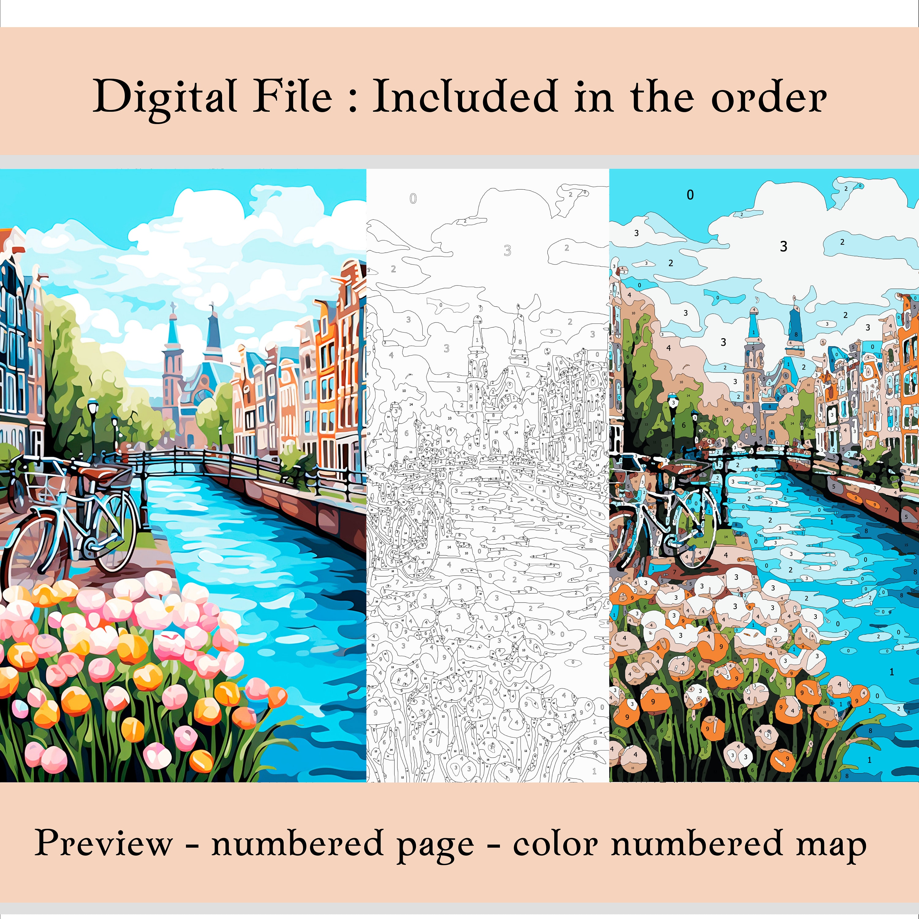 Color by Number for Adultpaint by Number Printable5 - Etsy