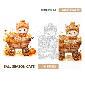 Color by Number for Adult,paint by Number Printable,20 Fall Season ...
