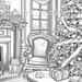 30 Christmas Interior Design Coloring Book - Adults Coloring Pages ...