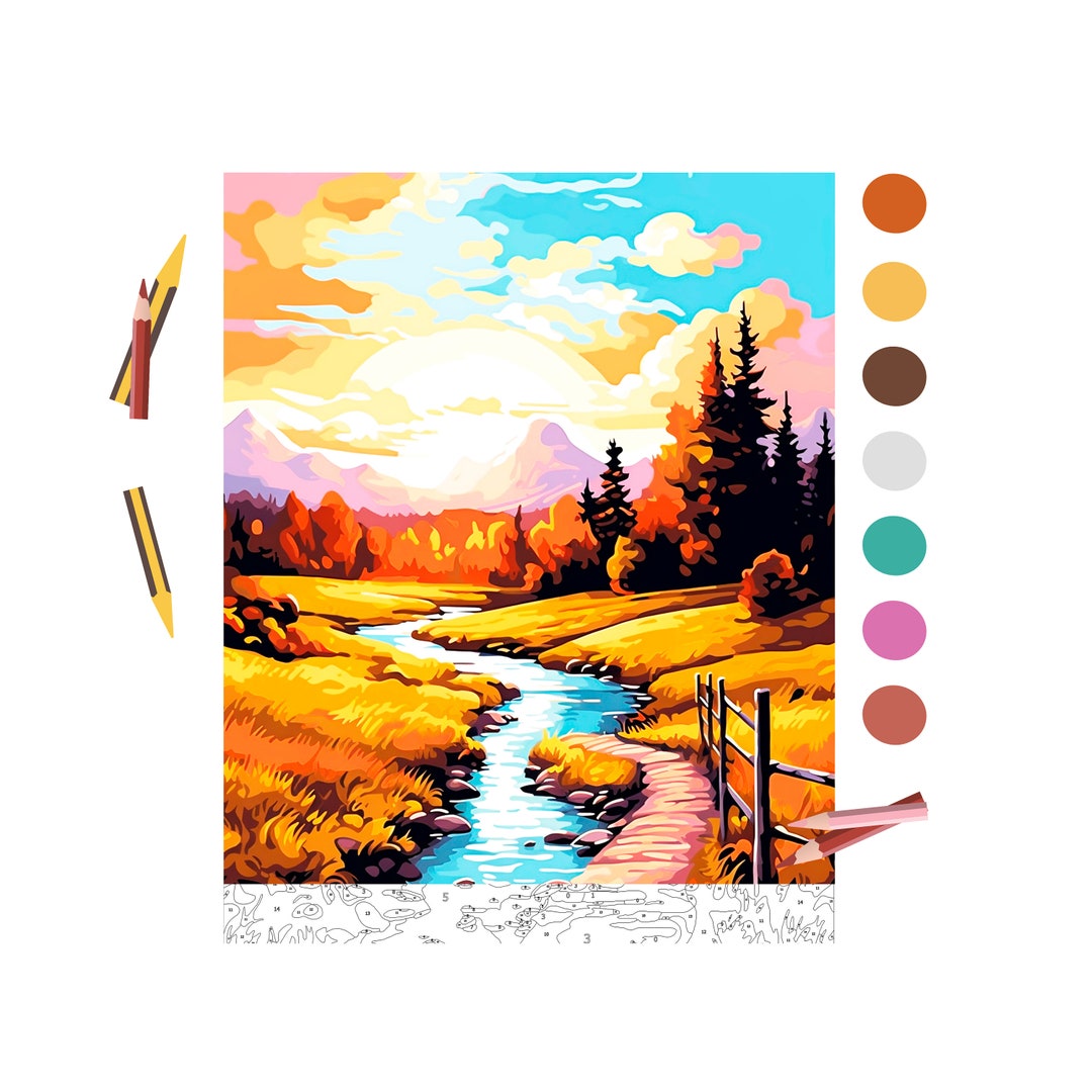 Color by Number for Adult, Paint by Number Printable,beautiful ...