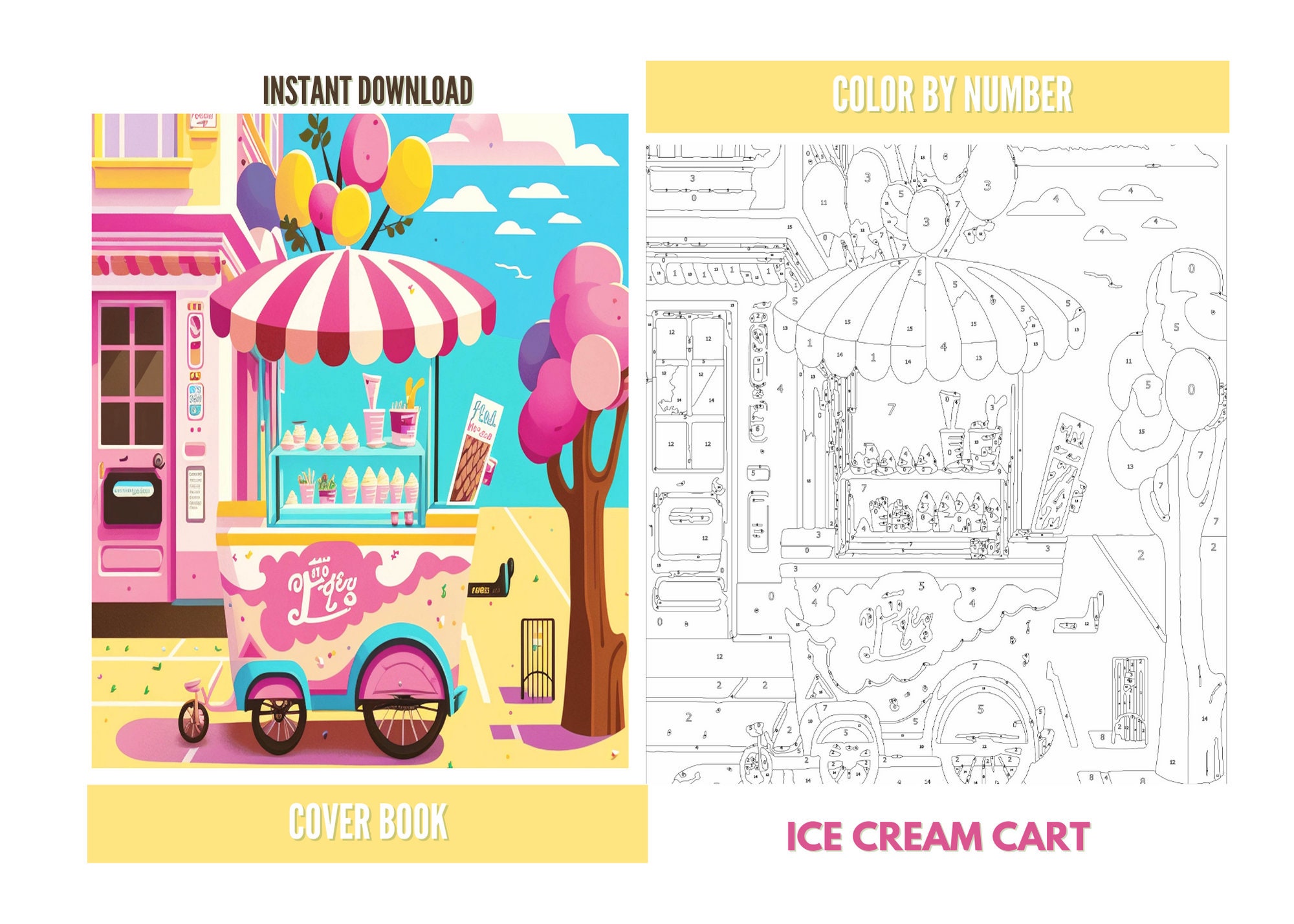 Color by Number for Adult,paint by Number Printable,5 Bohemian Style ...