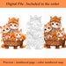 Color by Number for Adult, Paint by Number Printable, Beauty Fall Cats ...