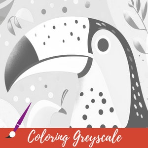 Color by Number for Adult, Paint by Number Printable,colorful Toucan ...