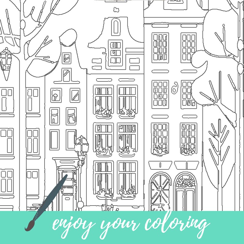 Color by Number for Adult,paint by Number Printable,city Travel ...