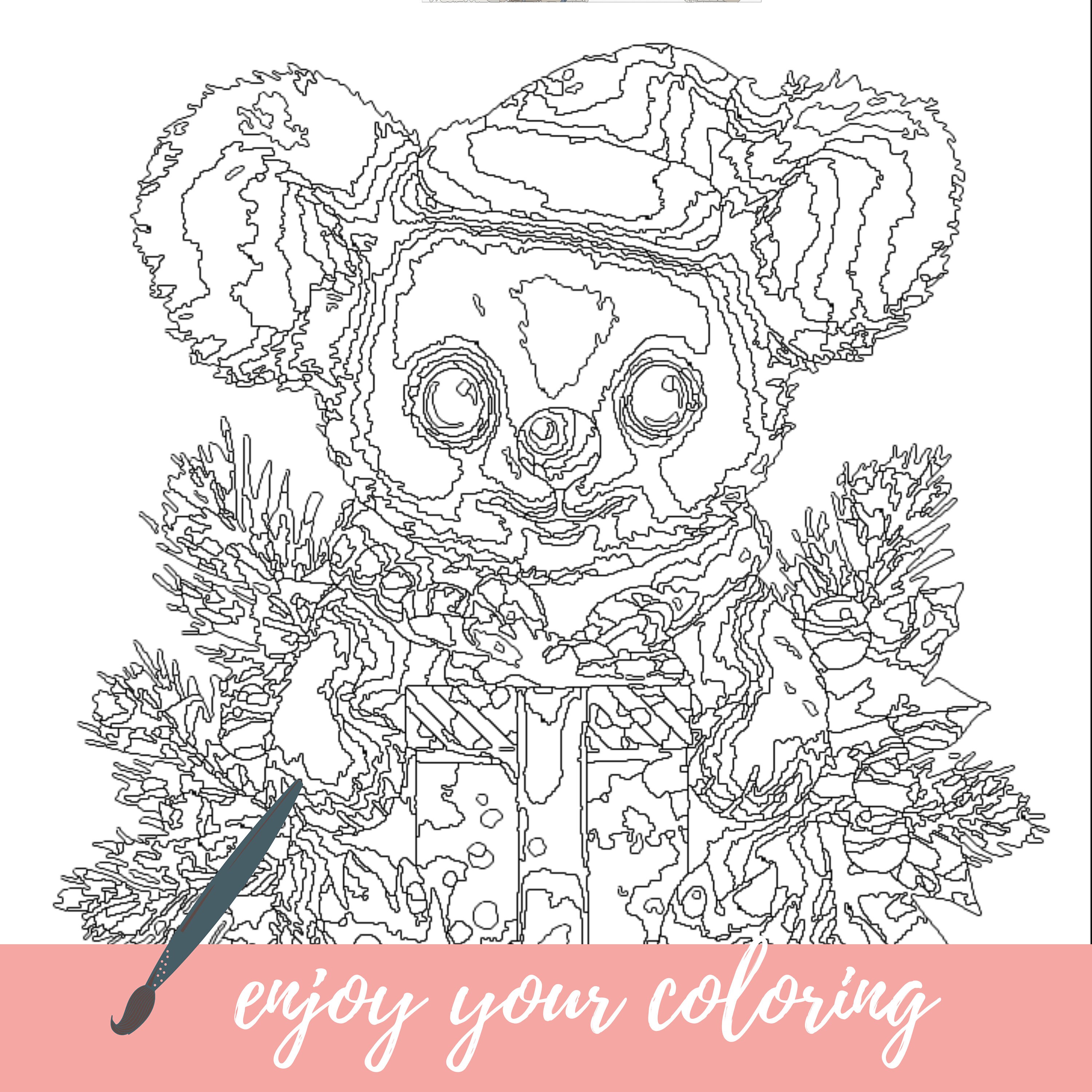 Color by Number for Adult,paint by Number Printable,christmas Animal ...