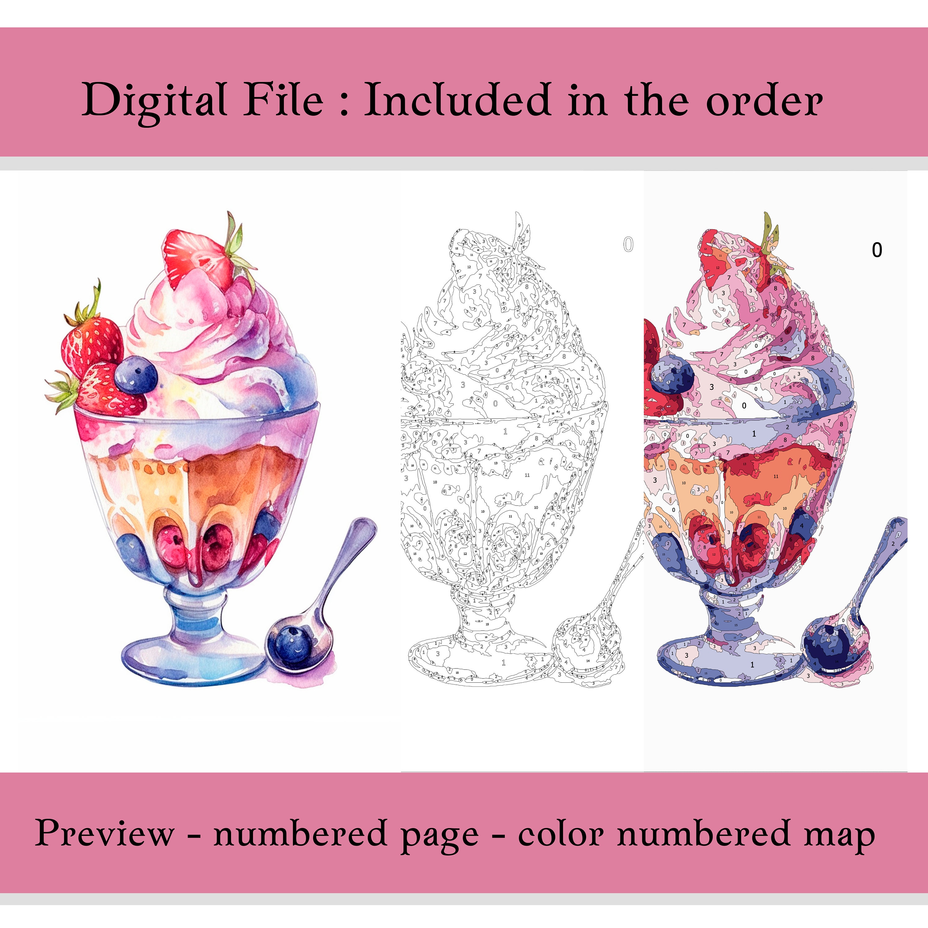 Color by Number for Adult,paint by Number Printable, Macarons, Coloring ...