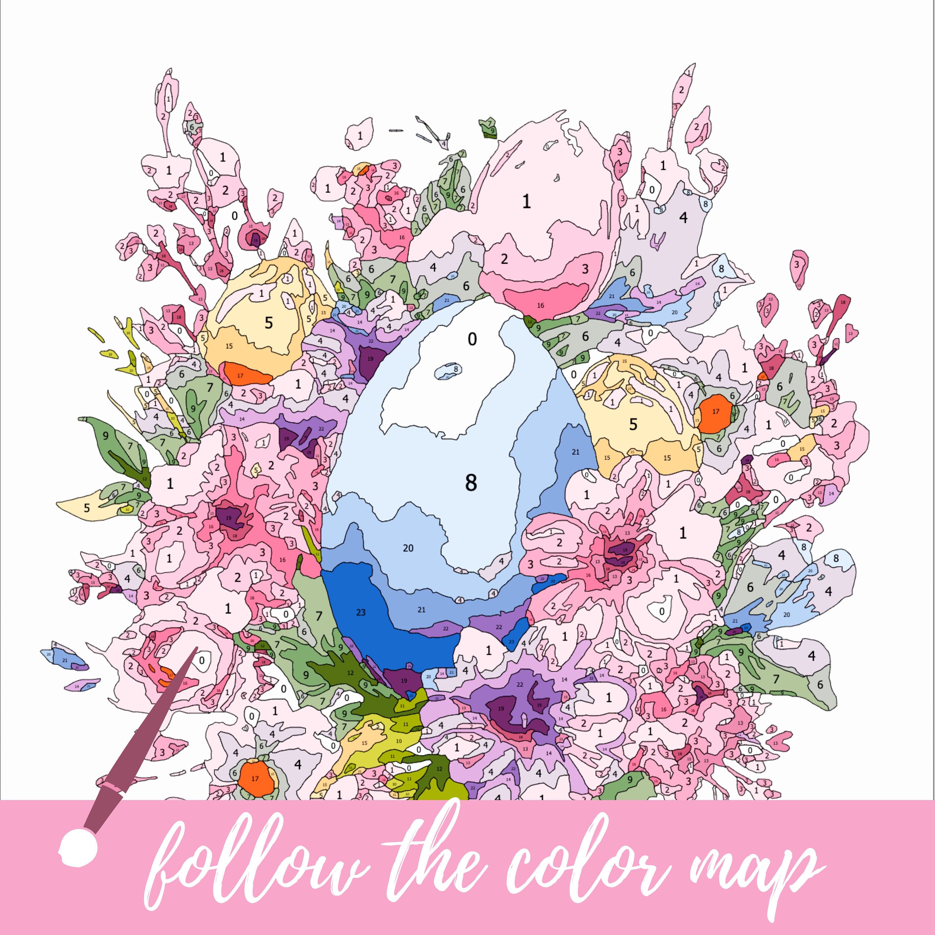 Color by Number for Adult, Paint by Number Printable,easter Decoration ...
