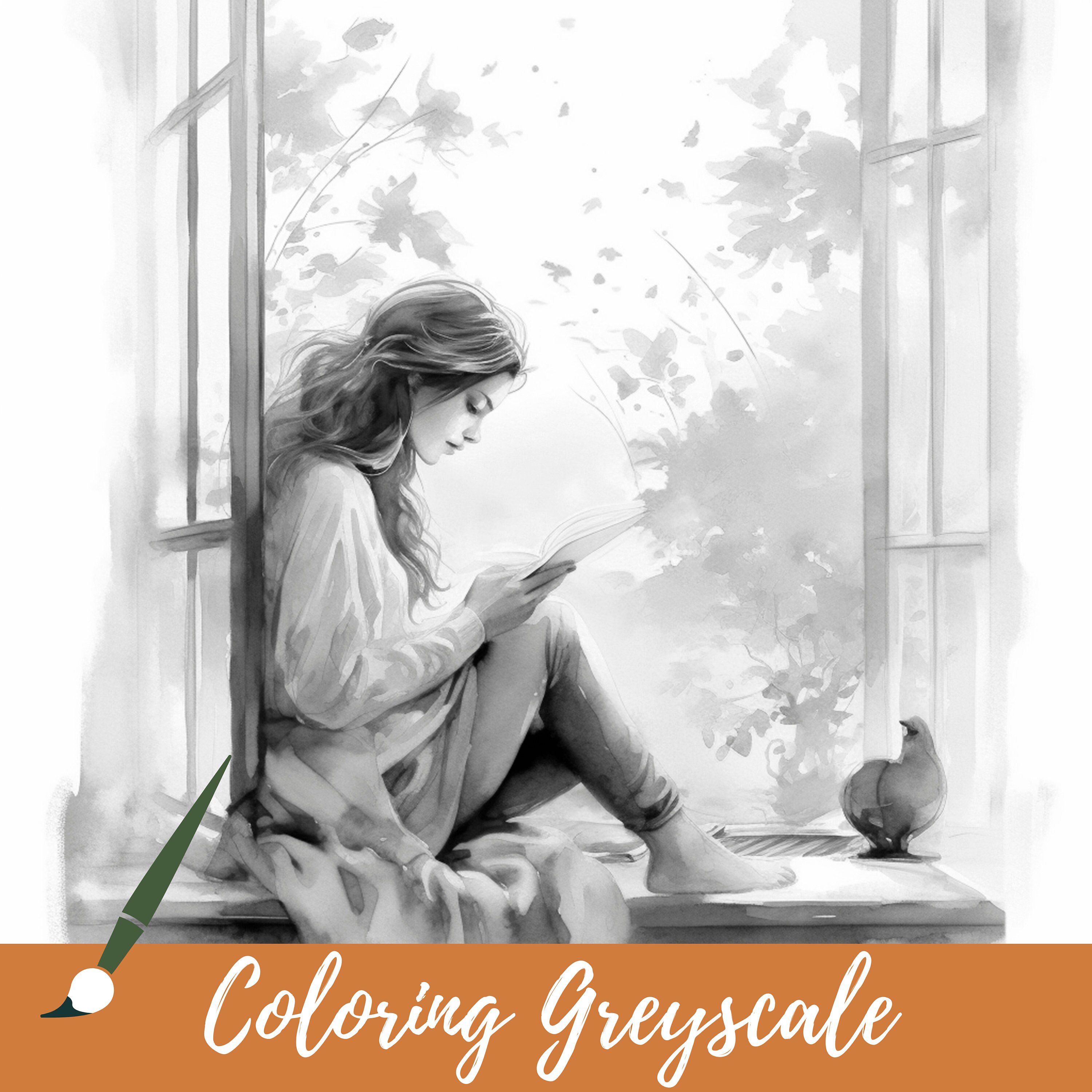 Color by Number for Adult, Paint by Number Printable, Fall Woman ...