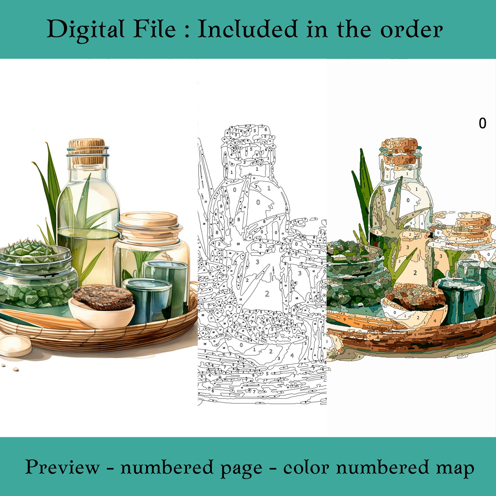 Color by Number for Adult, Paint by Number Printable,home Decor Spa Day ...