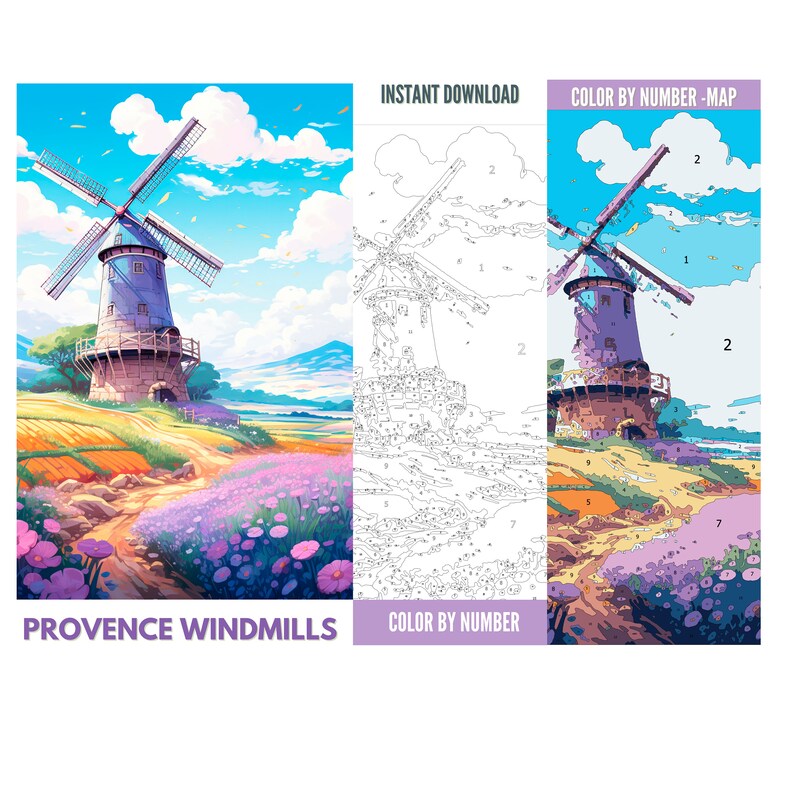 Color by Number for Adultpaint by Number Printable10 Beauty - Etsy