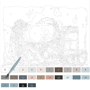 Color by Number for Adult, Paint by Number Printable,fashion Woman Bag ...