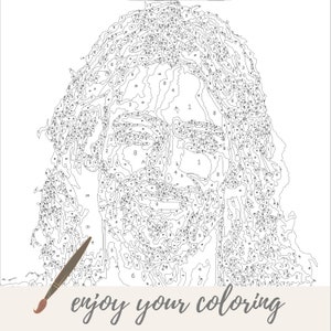 Color by Number Printable,paint by Number Adult, Jesus Christ for Pray ...