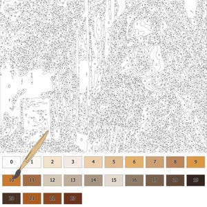 Color by Number for Adult, Paint by Number Printable, Autumn Fall Woman ...