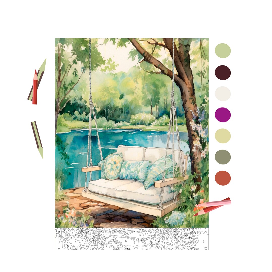 Color by Number for Adult, Paint by Number Printable, Relaxing Time ...