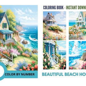 Bundle 30 Color by Number for Adult, Paint by Number Printable ...