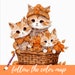 Color by Number for Adult, Paint by Number Printable, Beauty Fall Cats ...