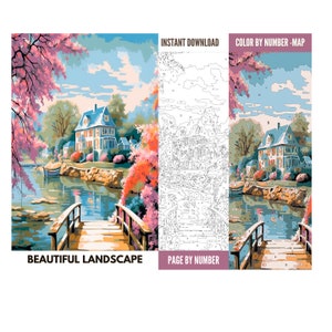 Color by Number for Adult, Paint by Number Printable,beautiful ...