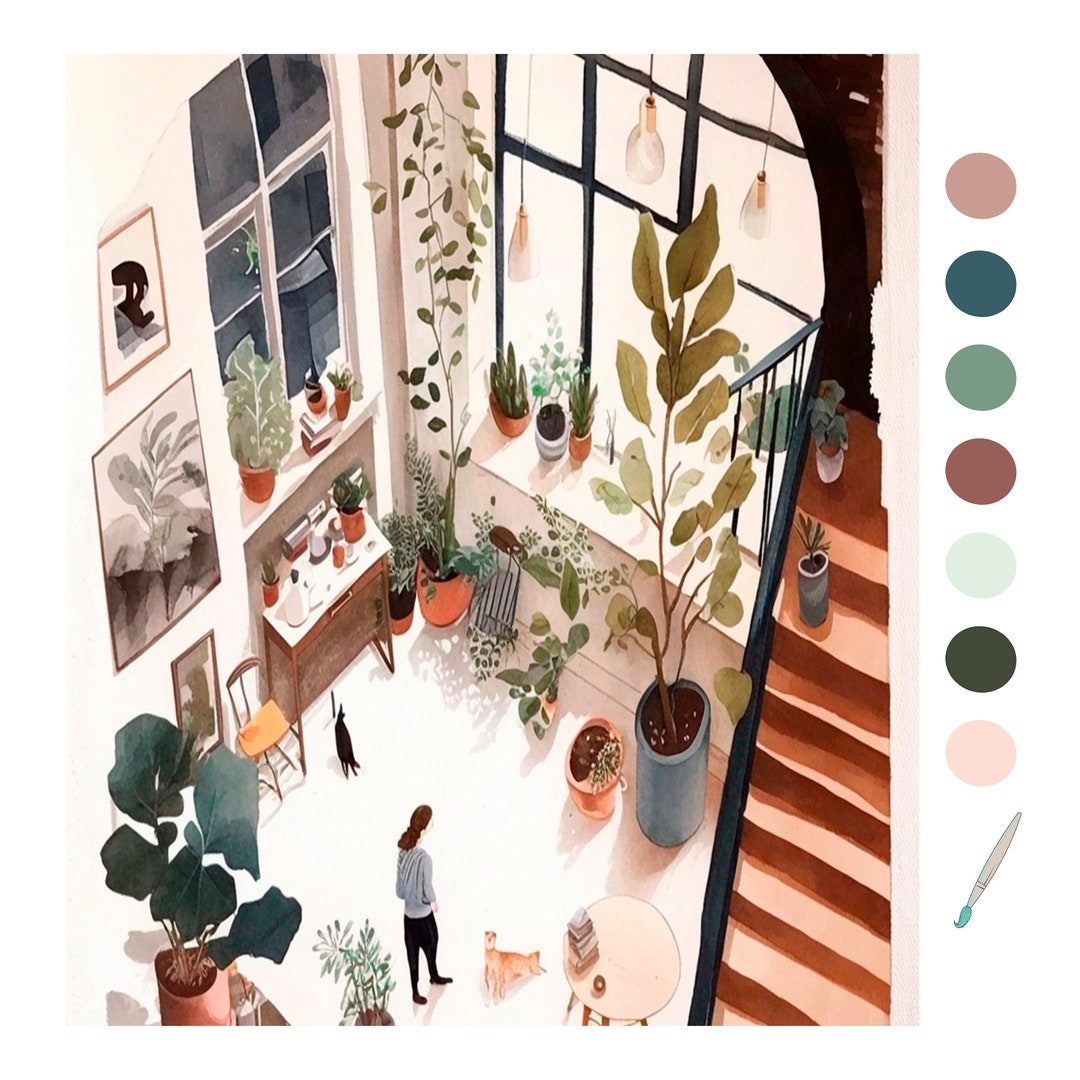 Color by Number Printable,paint by Number Adult,apartment New York,by ...
