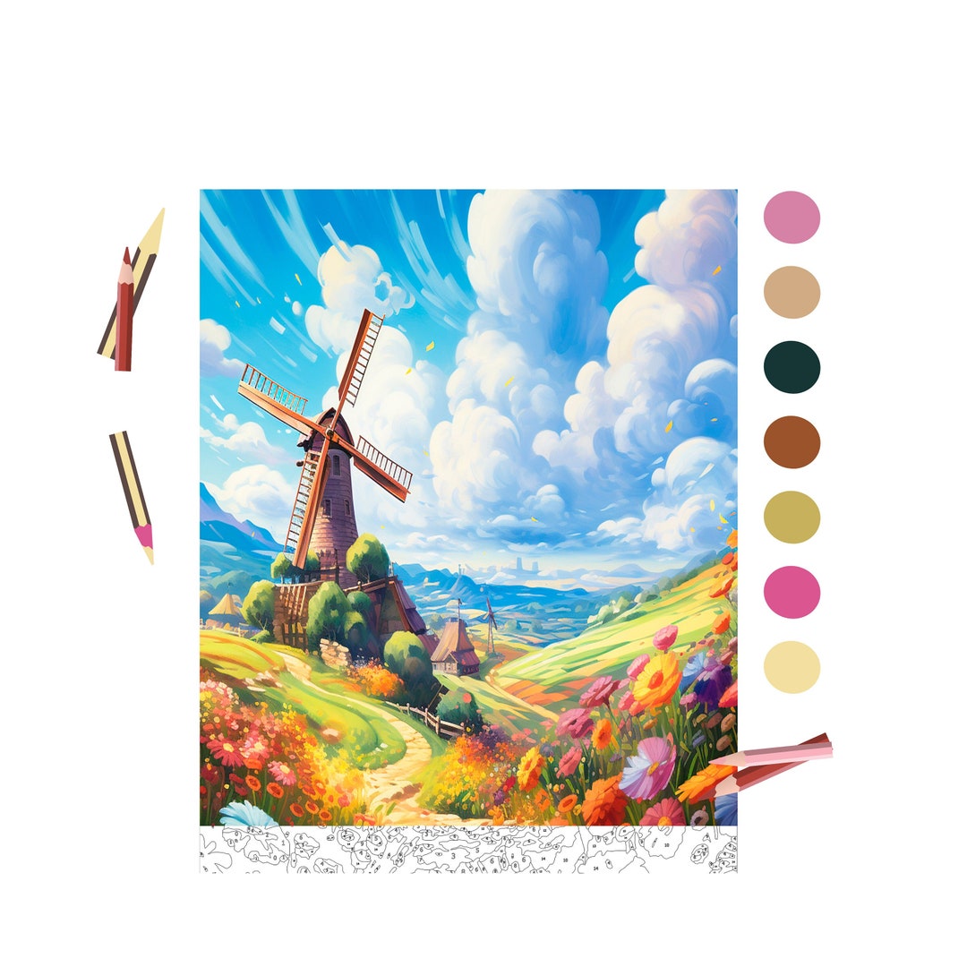 Color by Number for Adult, Paint by Number Printable,enchanting ...