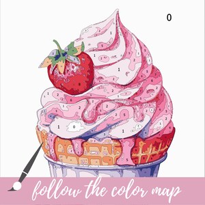 Color by Number for Adult,paint by Number Printable, Cakes, Coloring ...