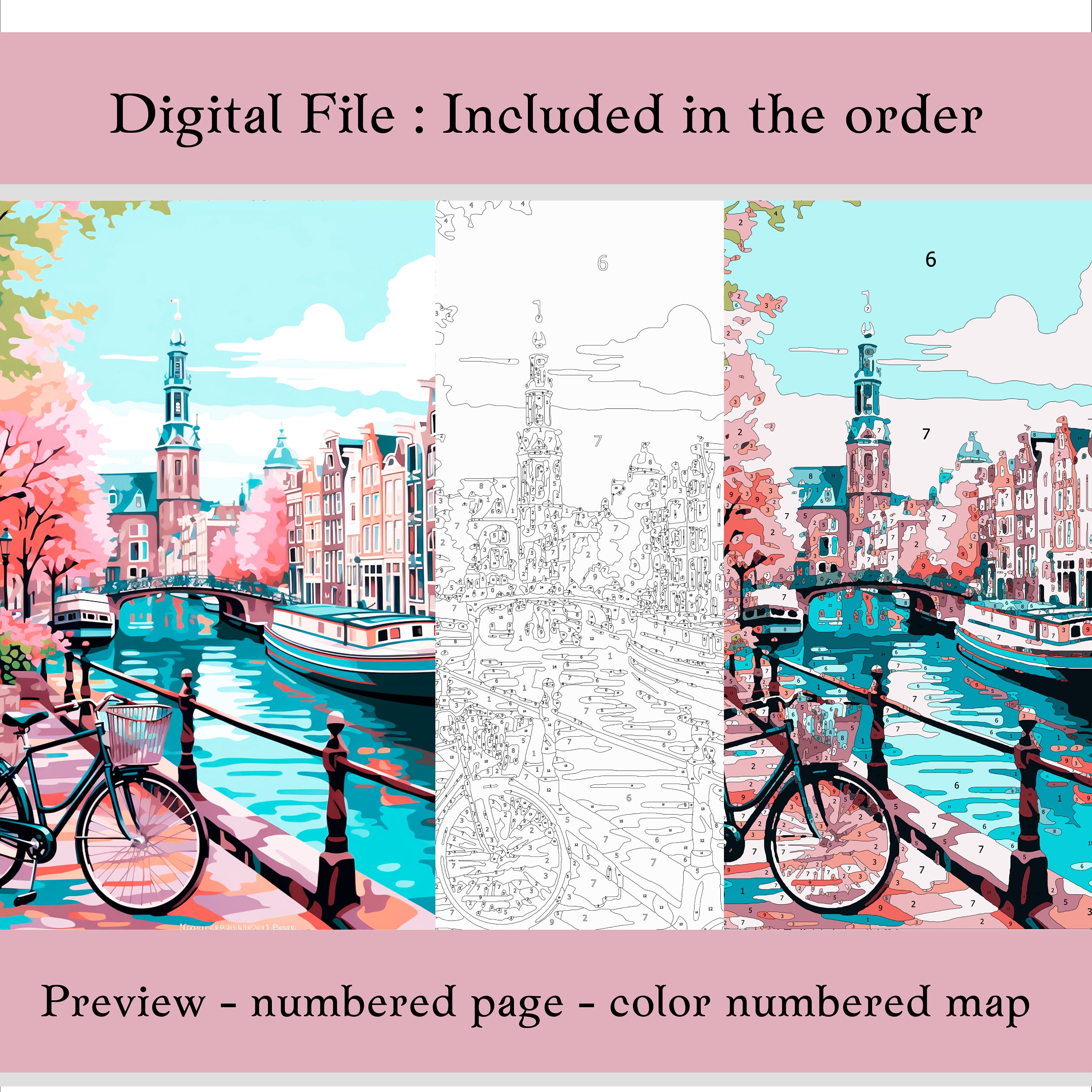 Color by Number for Adultpaint by Number Printable5 - Etsy