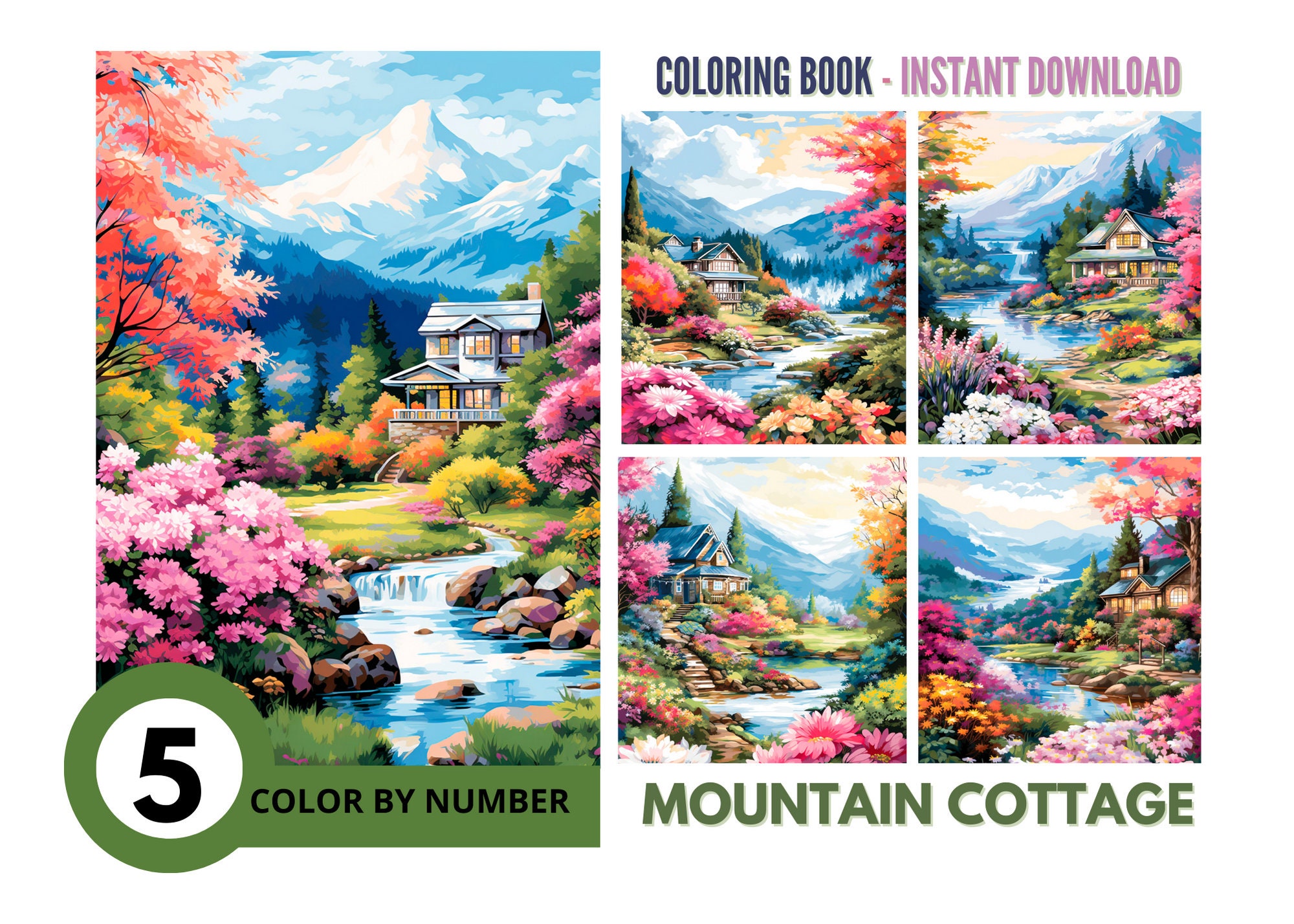 Color by Number for Adultpaint by Number Printable10 - Etsy