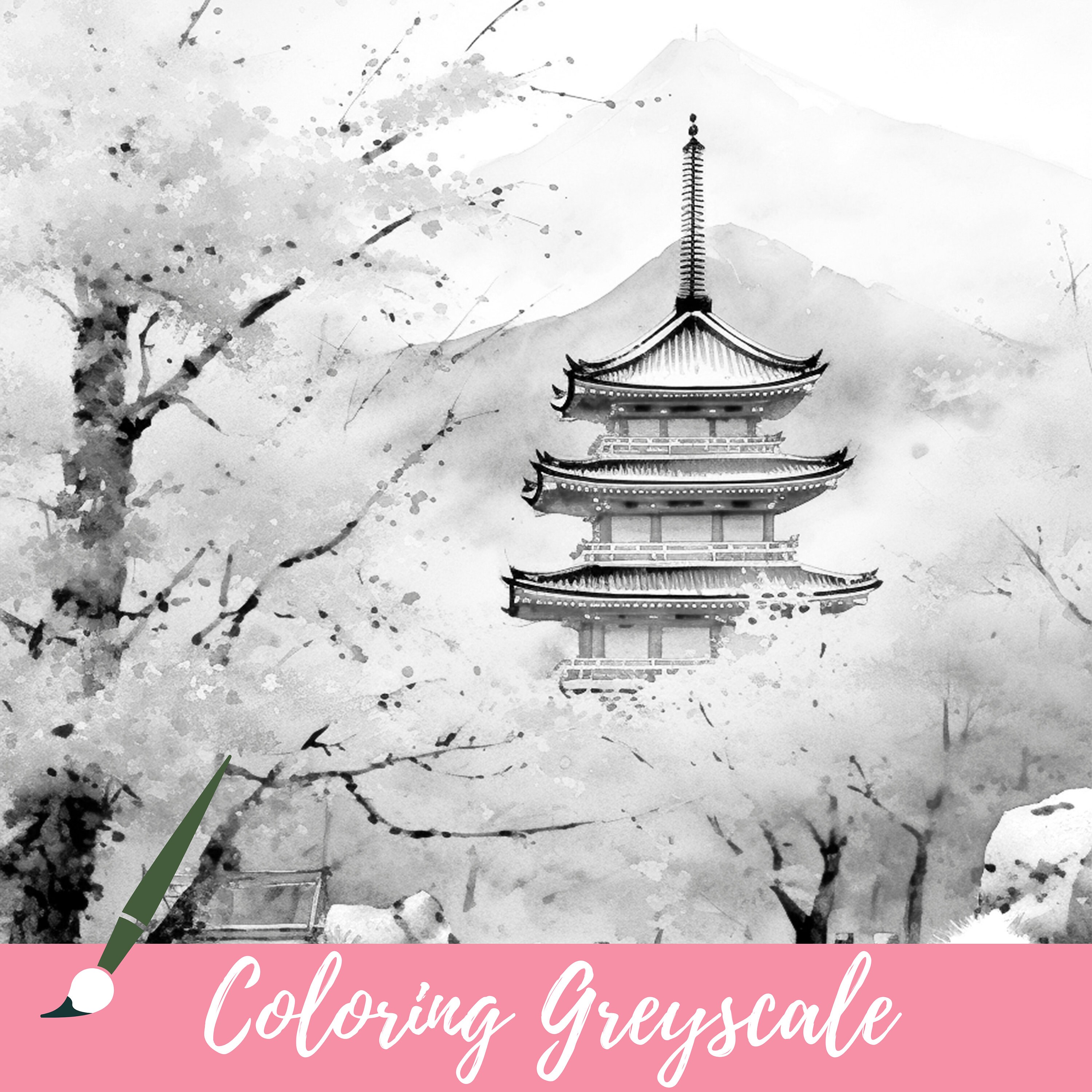 Color by Number for Adult, Paint by Number Printable, Japanese ...
