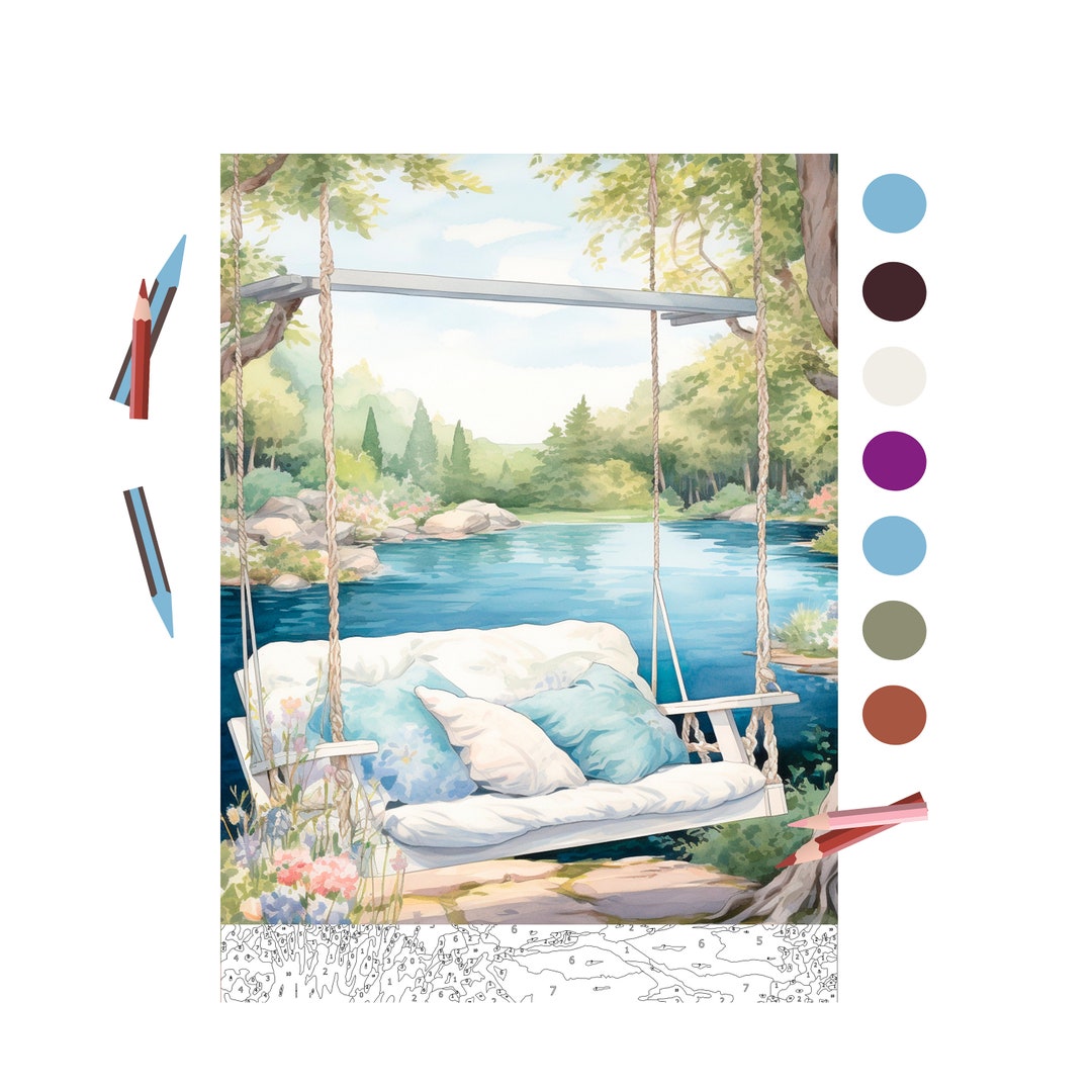 Color by Number for Adult, Paint by Number Printable, Relaxing Time ...