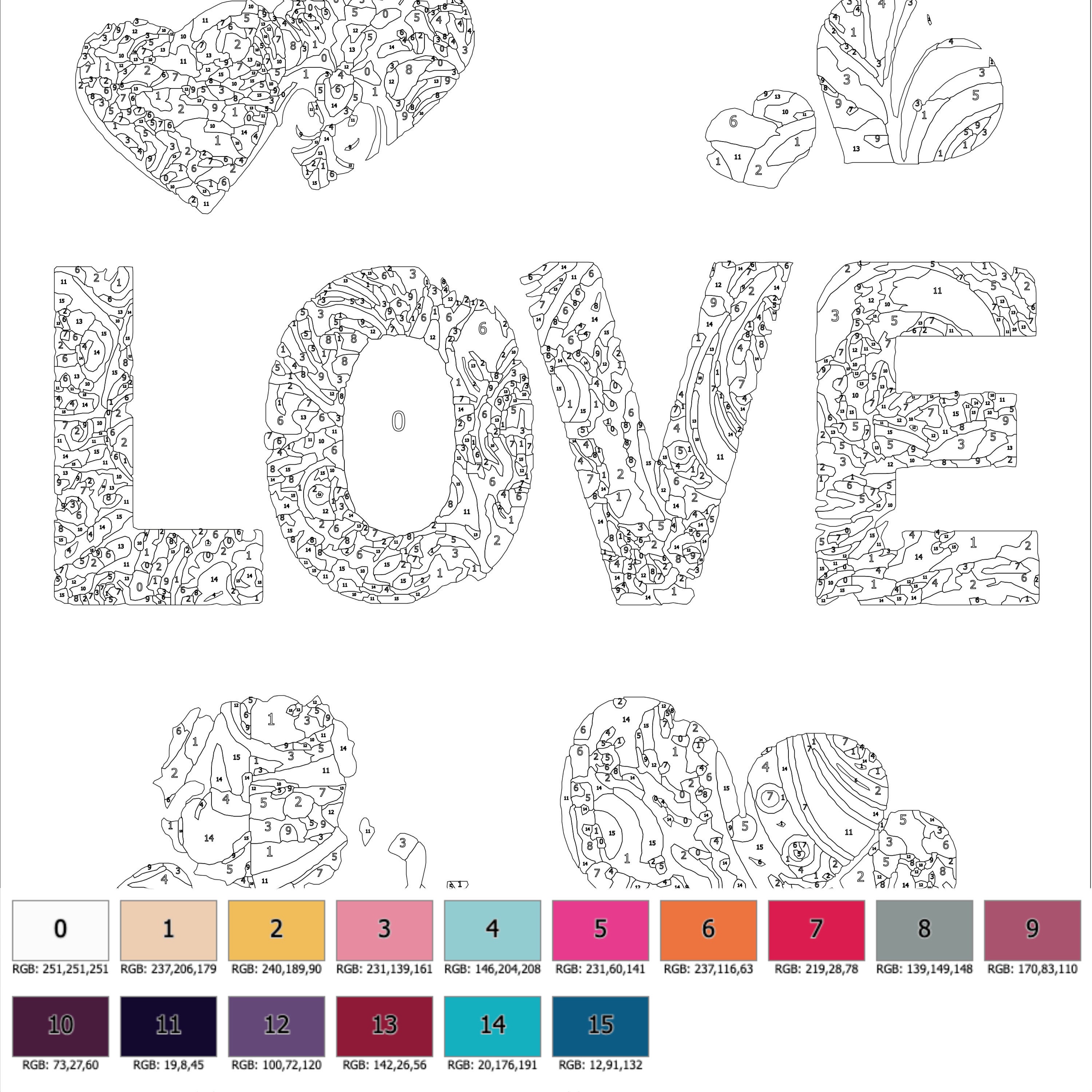 Color by Number for Adult, Paint by Number Printable, Quote Mandala ...