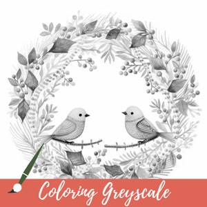 Color by Number for Adult, Paint by Number Printable, Christmas Wreath ...