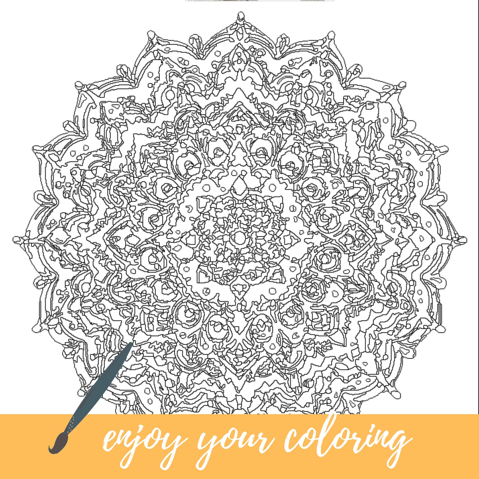 Color by Number for Adult Mandala Paint by Number - Etsy