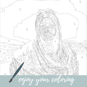 Paint by Number Printable,color by Number Adult, Jesus Christ for Pray ...