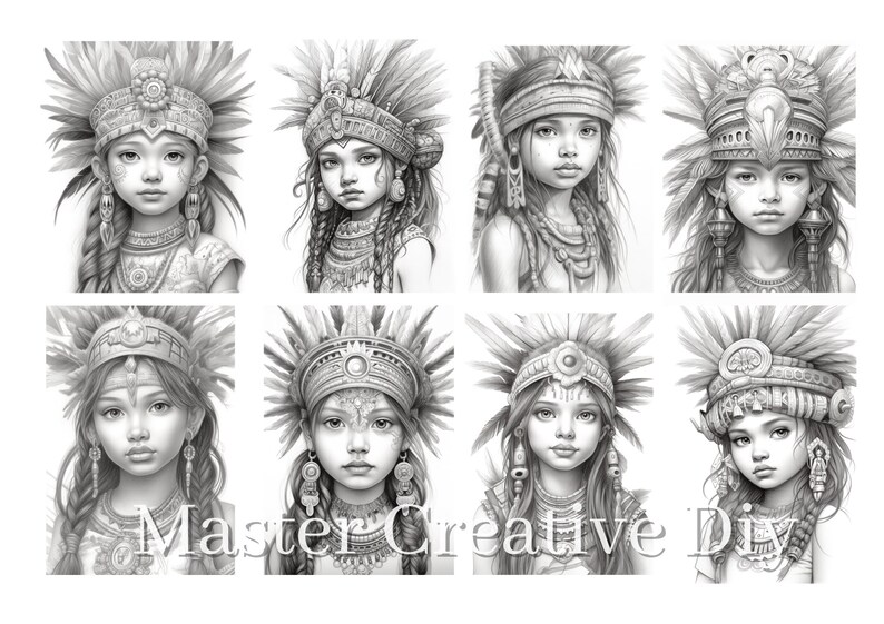 85 Beautiful Native Americancoloring Pages for - Etsy