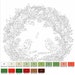 Color by Number for Adult, Paint by Number Printable, Christmas Wreath ...