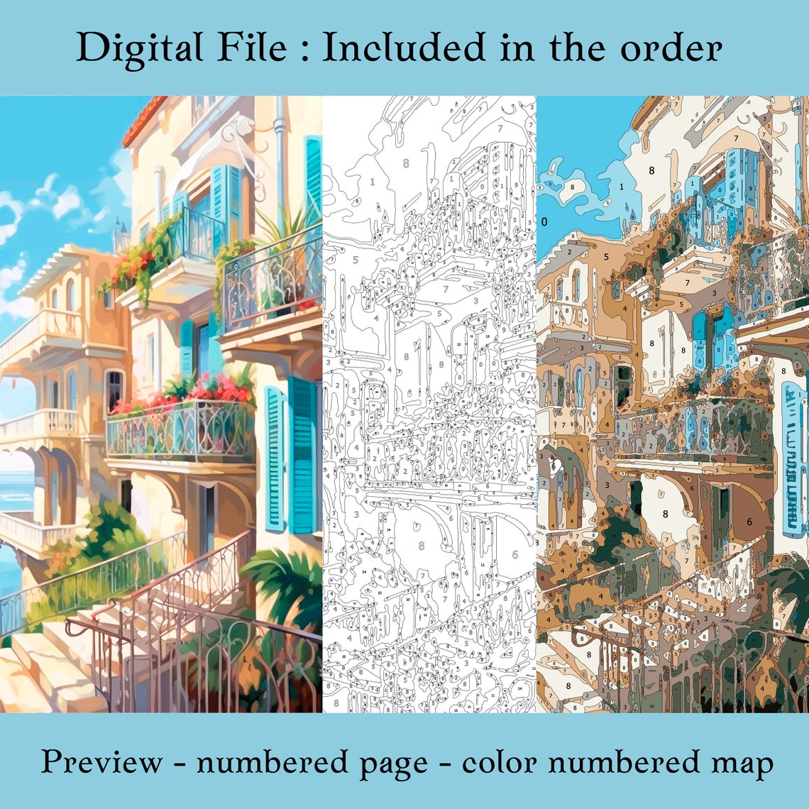 Color by Number for Adult Paint by Number Printablebeauty - Etsy