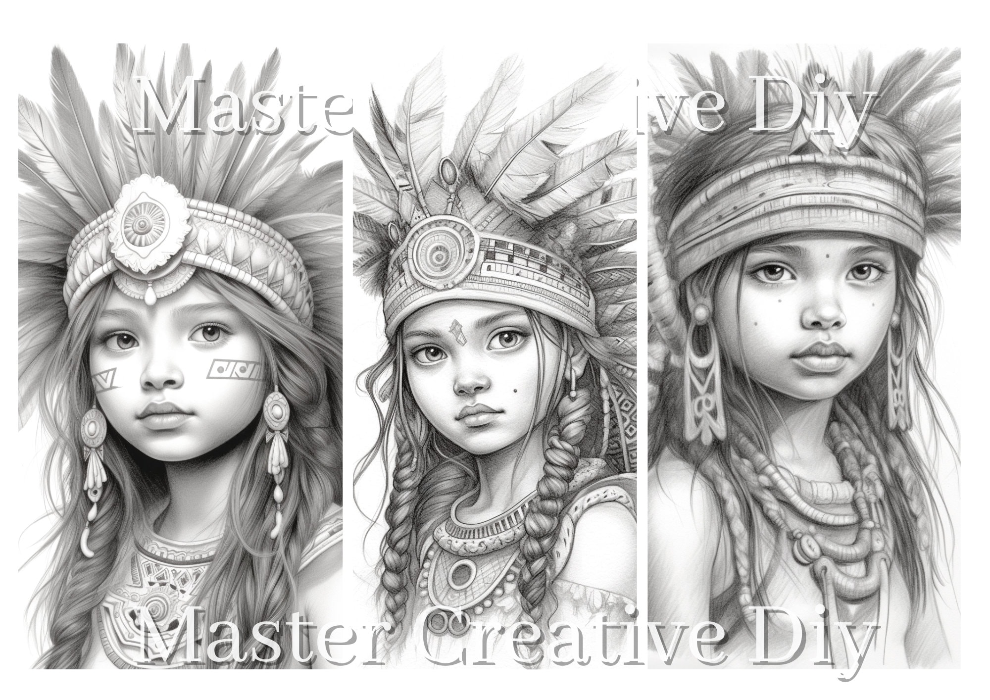 85 Beautiful Native Americancoloring Pages for - Etsy