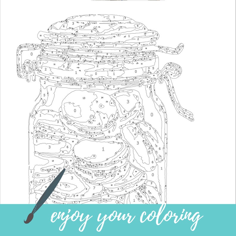 Color by Number for Adult,paint by Number Printable, Macarons, Coloring ...